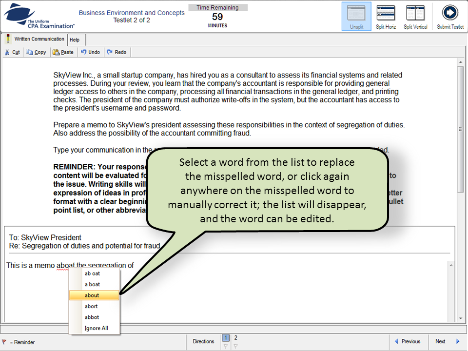 Written Communication Test Sample DriverLayer Search Engine