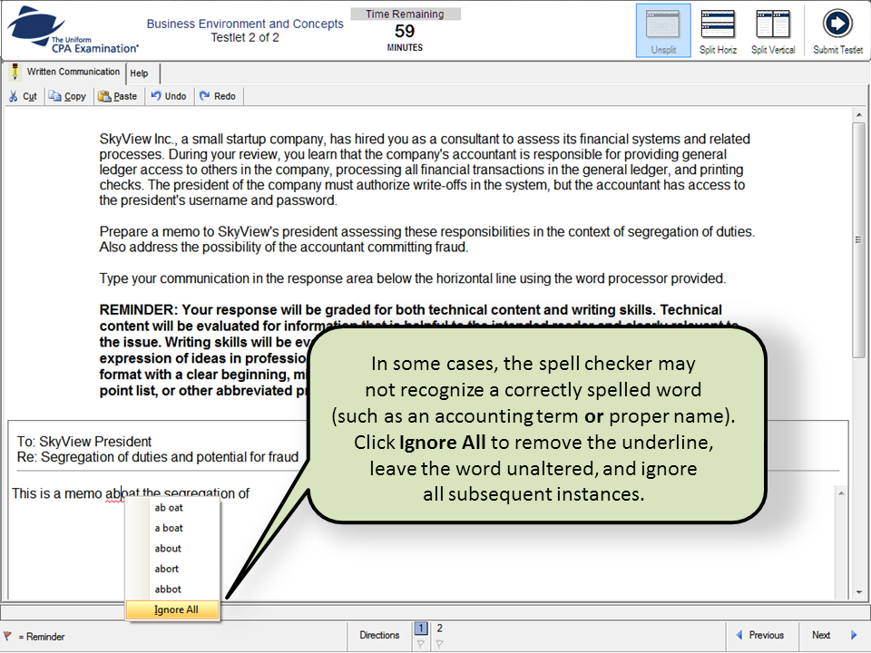 Written Communication Test Sample DriverLayer Search Engine
